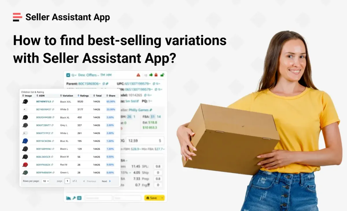 How to Find Best-Selling Variations with Seller Assistant App? | SageSeller